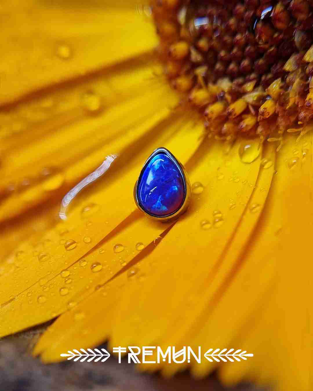 Teardrop Ópalo Morado – Tremun Piercing